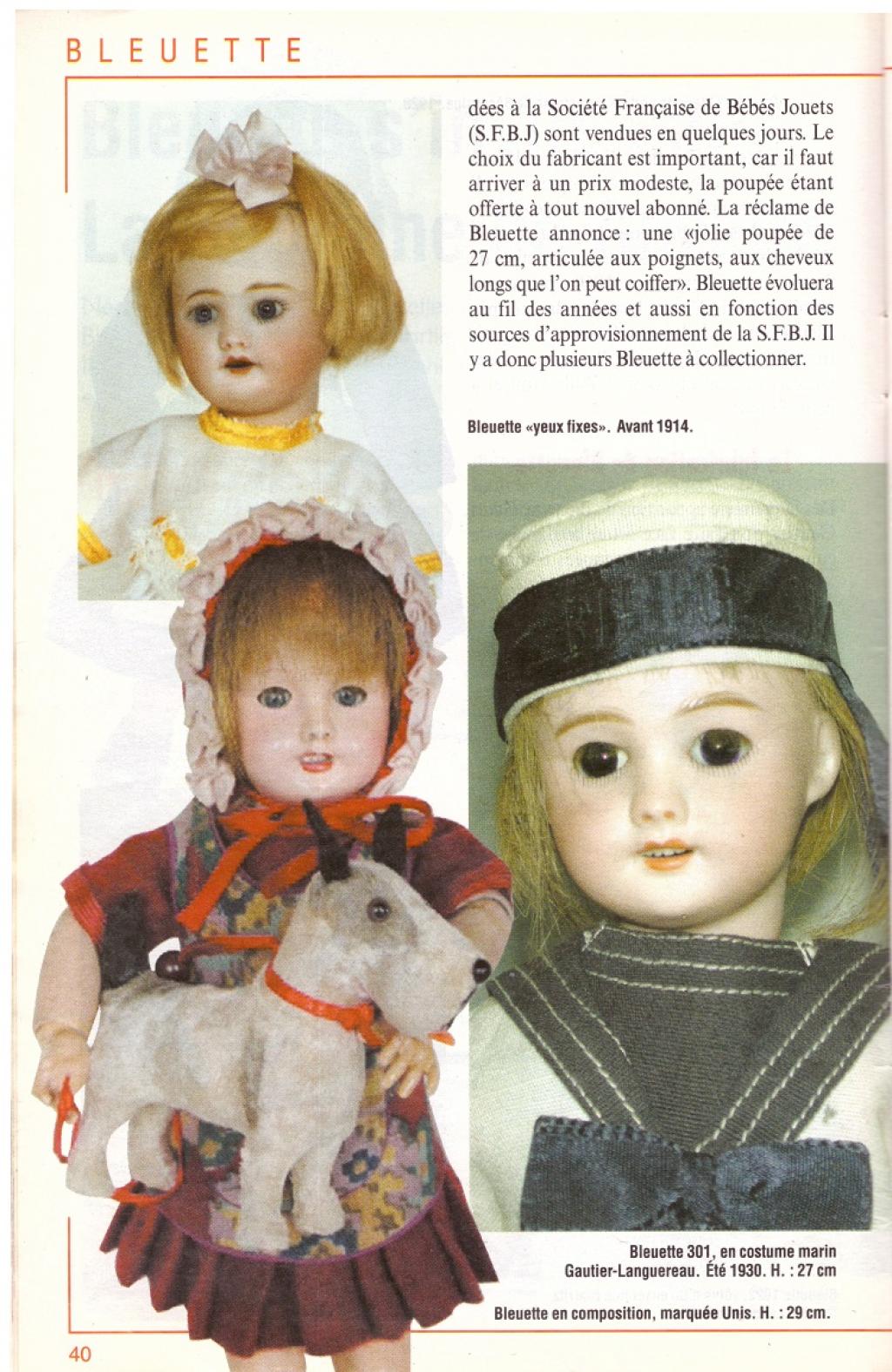 PAR AMOUR DES POUPEES : 1905 à 1958, la collection Bleuette