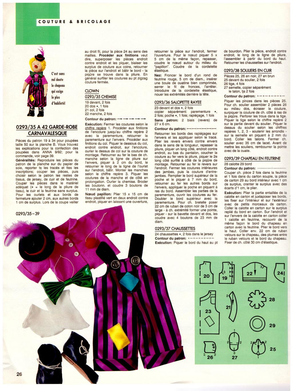 PAR AMOUR DES POUPEES :: Garde-robe carnavalesque pour poupées de 5à cm 50 cm