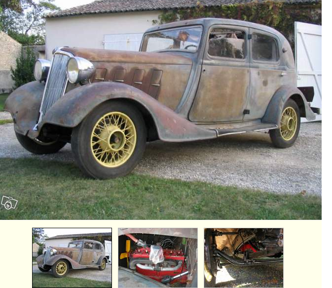 Les Renault d avant guerre YZ2 Vivasport berline 1934 à vendre