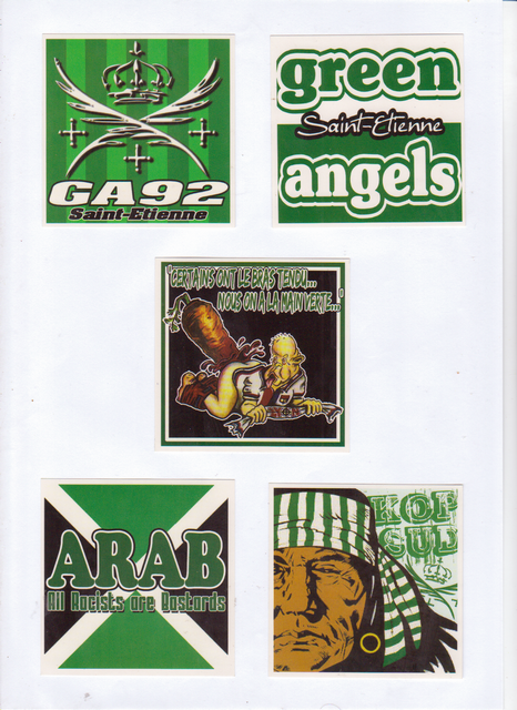 collection autocollants ultras : Green Angels 1992