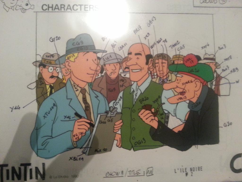 Les Aventures de Tintin : Celluloïds Les Aventures de Tintin et décors ...