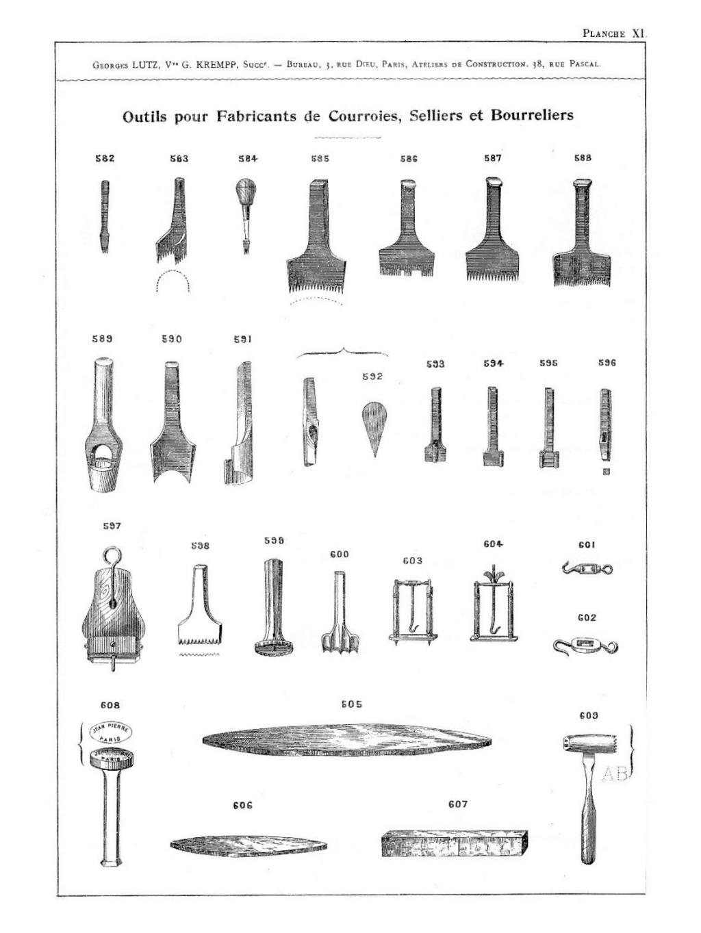 OUTILS ANCIENS - ART POPULAIRE :: Catalogues d'outils du cuir BLANCHARD ...
