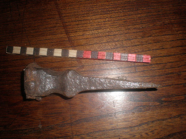 OUTILS ANCIENS - ART POPULAIRE : IDENTIFIÉ : tranche a chaud!