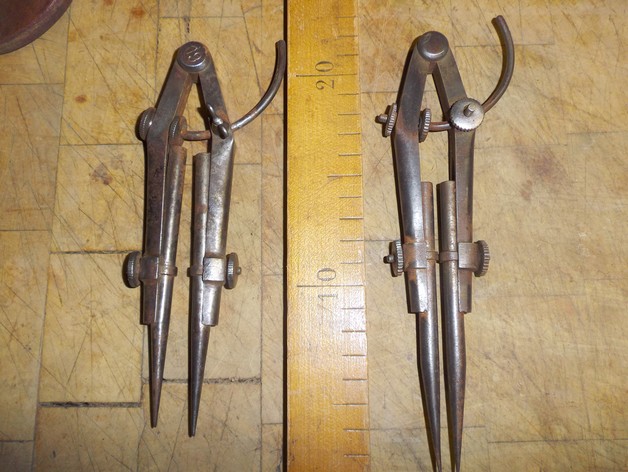 OUTILS ANCIENS - ART POPULAIRE : Compas original