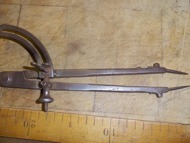 OUTILS ANCIENS - ART POPULAIRE : Compas original