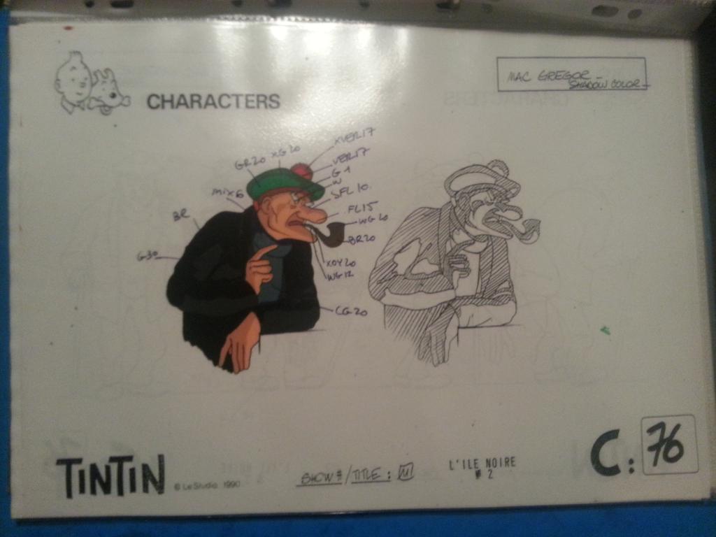 Les Aventures de Tintin : Celluloïds Les Aventures de Tintin et décors ...