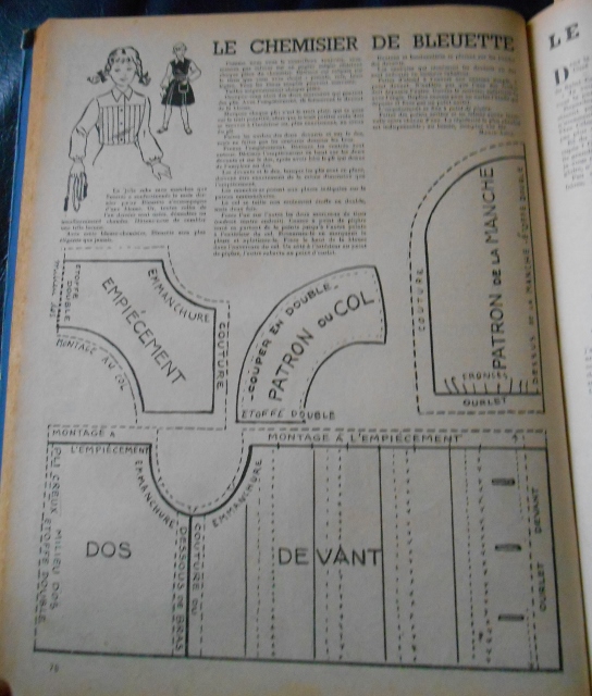 PAR AMOUR DES POUPEES : 1953-01-01 Le chemisier de Bleuette
