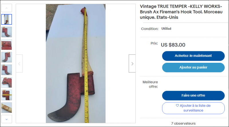 OUTILS ANCIENS - ART POPULAIRE :: mi hache, mi serpe