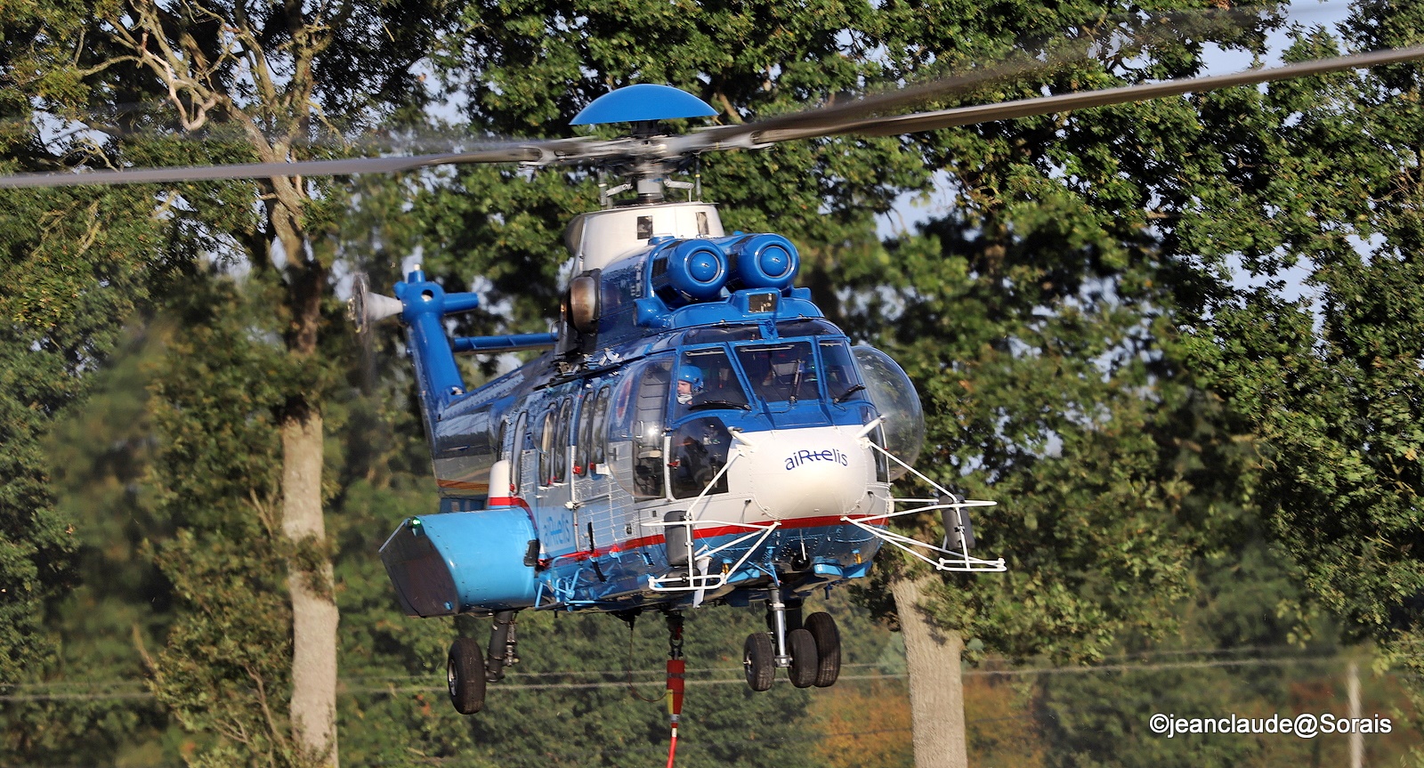 Eurocopter EC-225 LP Super Puma Airtélis Hélitreuillage Pylônes RTE