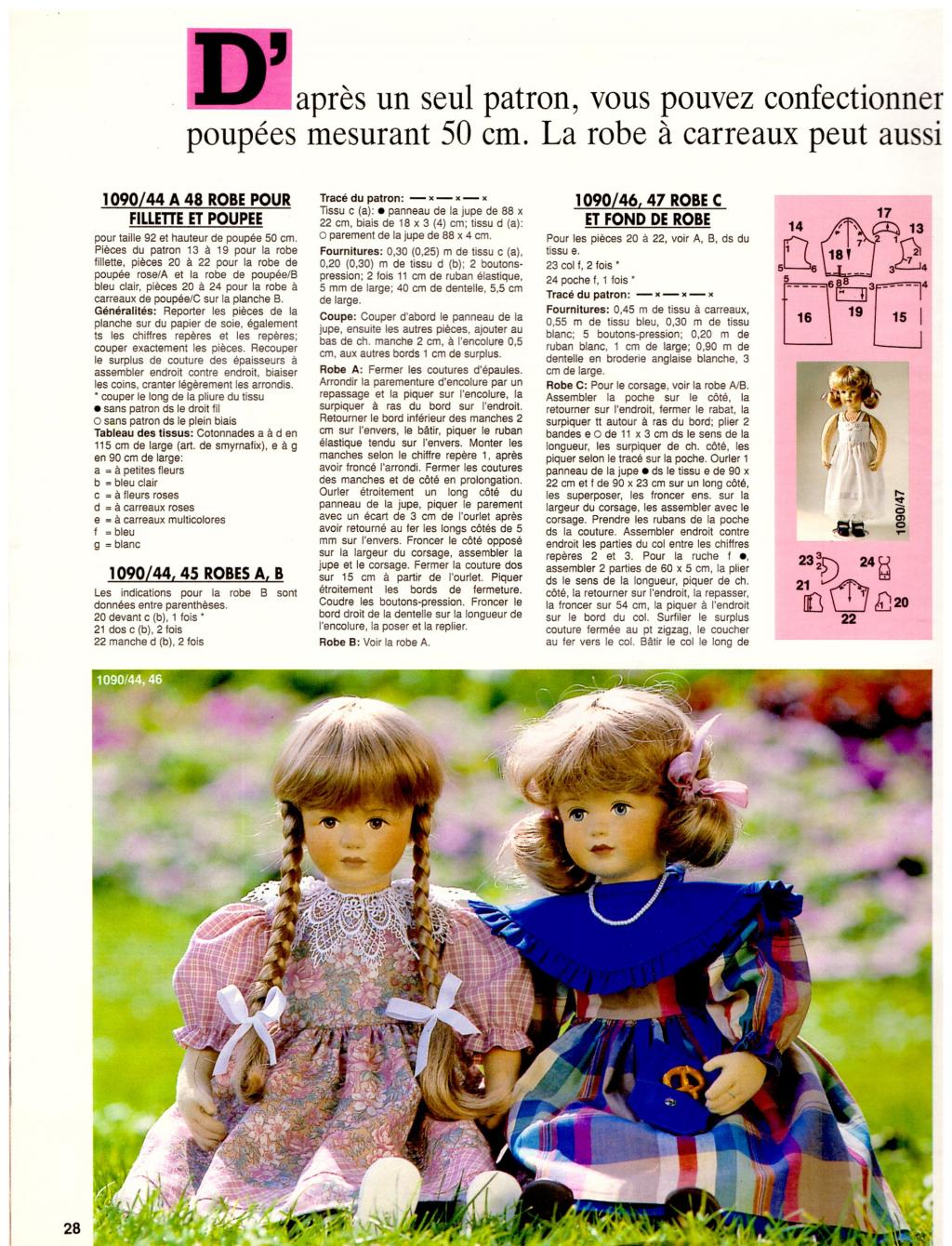 PAR AMOUR DES POUPEES : Tenues pour poupées de 50 cm