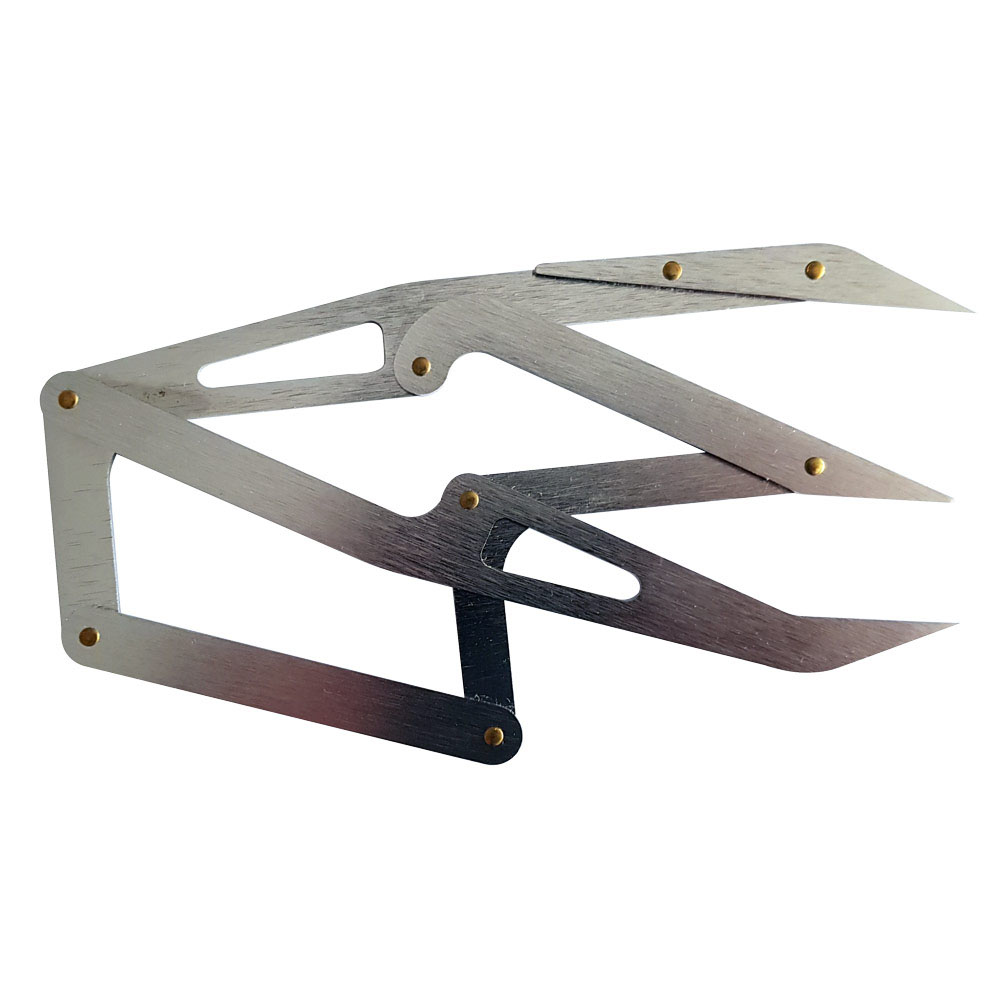 OUTILS ANCIENS - ART POPULAIRE : Le compas triple