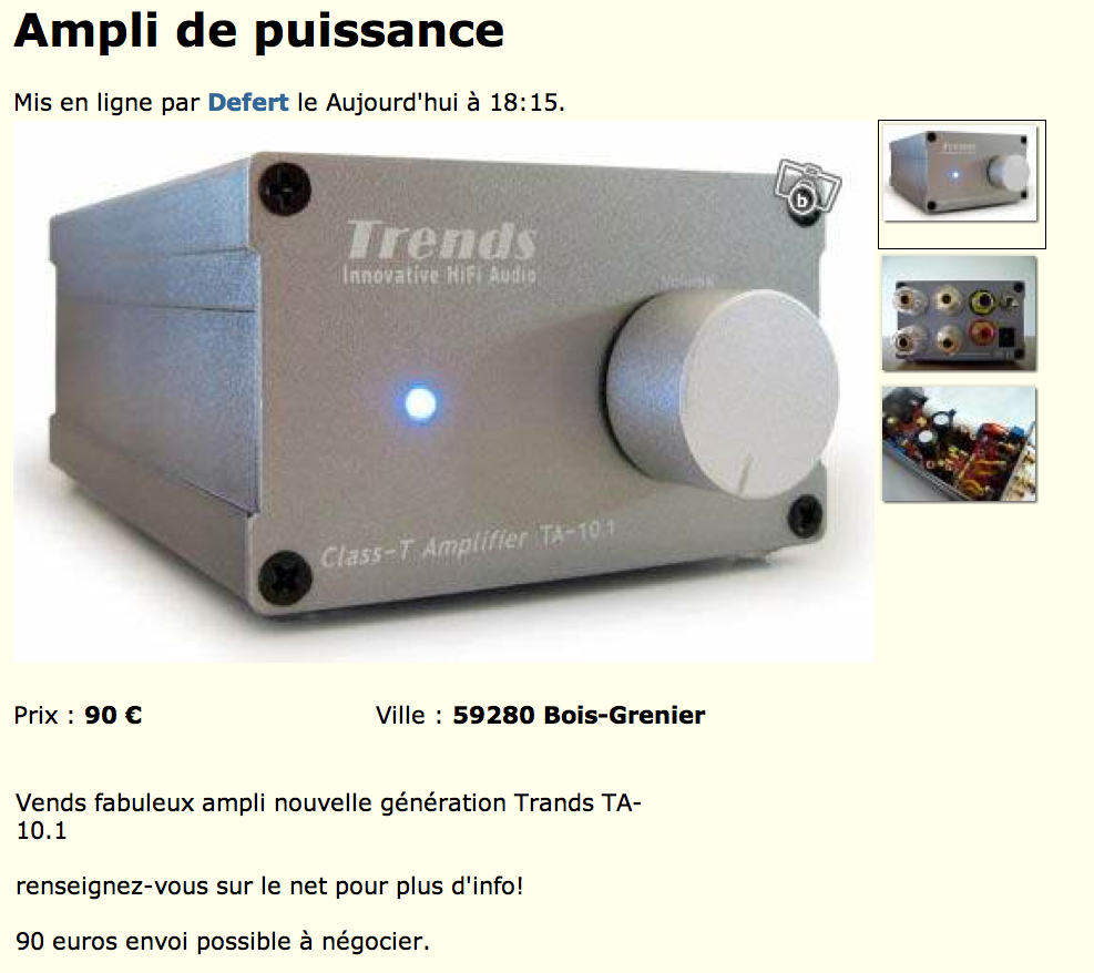 Forum Cabasse, Haute Fidélité et Home Cinéma :: POPPULSE T-150 MKII