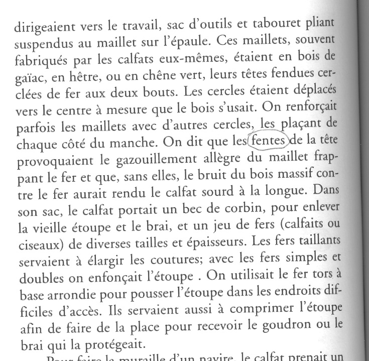 OUTILS ANCIENS - ART POPULAIRE : Maillet à calfat