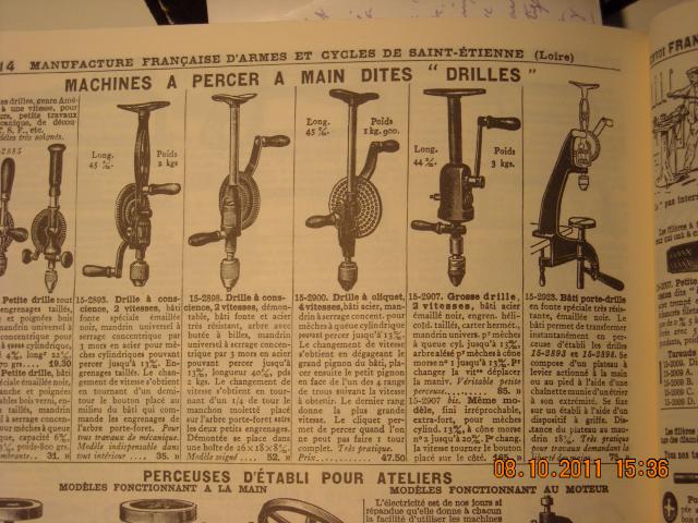 OUTILS ANCIENS - ART POPULAIRE : chignole 4 vitesses