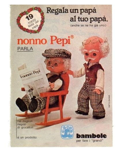 PAR AMOUR DES POUPEES : NONNO PEPI , .. CM , 1979 , GADEA