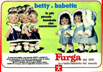 PAR AMOUR DES POUPEES :: BABETTE (BETTY & BABETTE), 26CM, 1971, FURGA