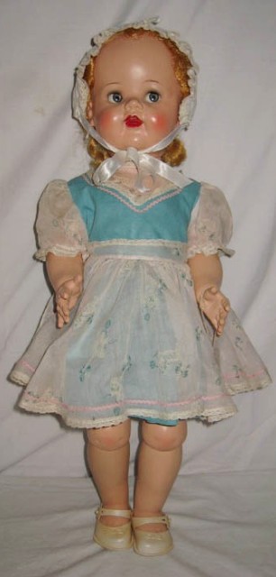 PAR AMOUR DES POUPEES : POSIE, 43 cm et 58,5 cm, 1954 IDEAL TOY COMPANY