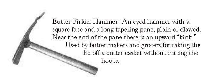 OUTILS ANCIENS - ART POPULAIRE : Marteaux anglais, dit 'butter firkin ...