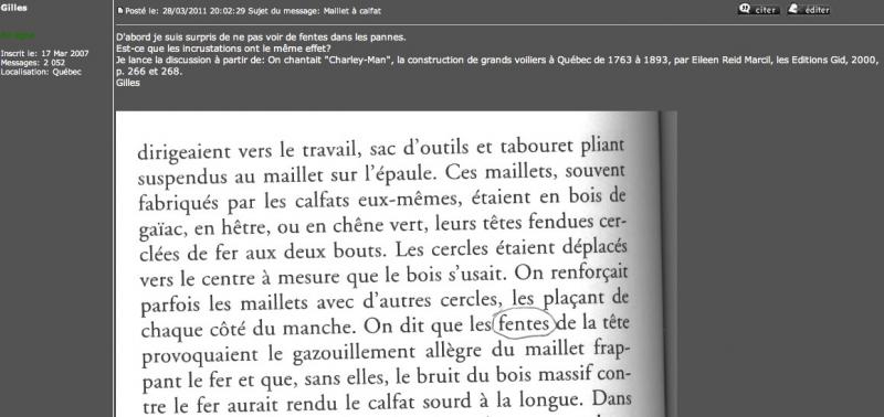 OUTILS ANCIENS - ART POPULAIRE : maillet de calfat